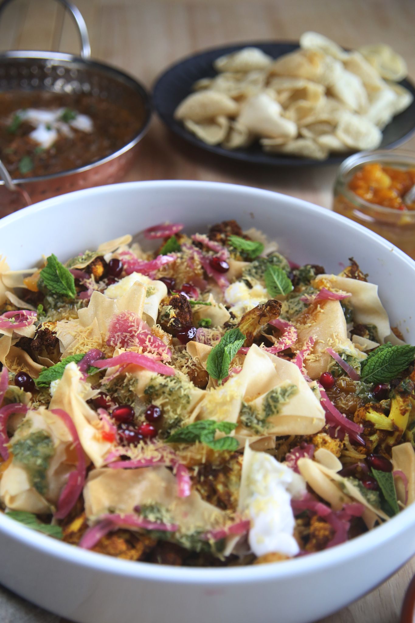 Samosa Bowl with Saag Aloo Rice Recipe